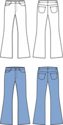 Jeans Template Vector Images (over 6,500)