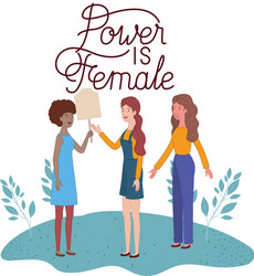 Inspire inclusion pose international womens day Vector Image