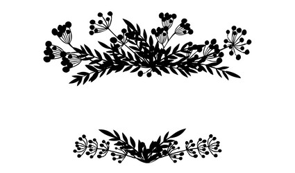 Floral Top Bottom Border Vector Images (69)
