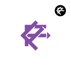 Letter cks monogram logo design Royalty Free Vector Image