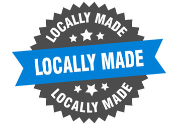 Locally made stamp Royalty Free Vector Image - VectorStock