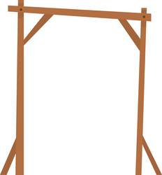 Wooden Arch Structure Royalty Free Vector Image