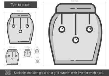 Tom line icon Royalty Free Vector Image - VectorStock