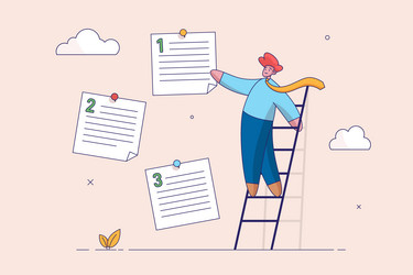 Task management concept set work priority Vector Image