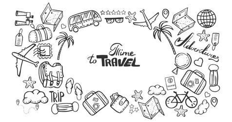 Travel Doodle Art Vector Images (over 24,000)