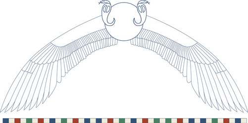 Egyptian Sun Disk Vector Images (93)