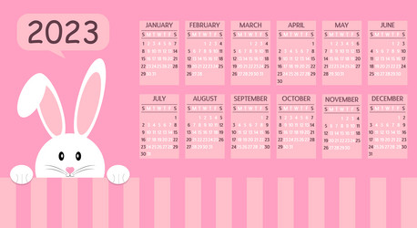 Round calendar planner for 2023 template Vector Image