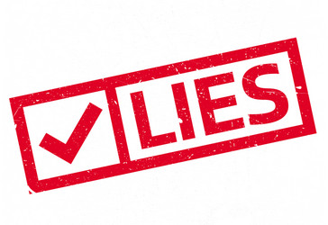 Lies stamp on white Royalty Free Vector Image - VectorStock