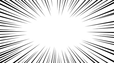 Manga speed burst frame radial anime speed lines Vector Image