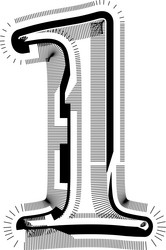 Flat Number 1 Vector Images (over 9,800)