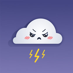 Angry Weather Clouds Characters Cartoon Vector Images (over 160)