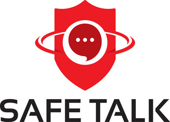 Safe talk logo template secret Royalty Free Vector Image