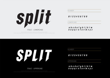 Split Font Vector Images (over 3,600)
