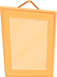 Rustic photo frame icon cartoon style Royalty Free Vector