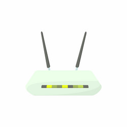 Wifi router icon in comic style broadband cartoon Vector Image
