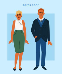 Hand drawn dress code Royalty Free Vector Image