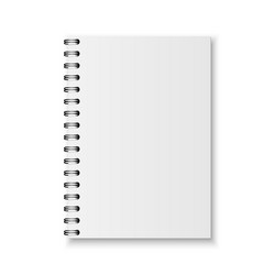 Notebook isolated white background Royalty Free Vector Image