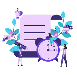 Time management background Royalty Free Vector Image