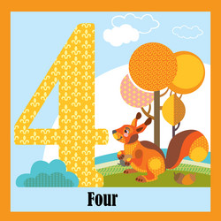 Number 4 Cartoon Vector Images (over 3,200)