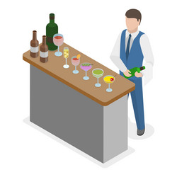 Catering isometric icon Royalty Free Vector Image