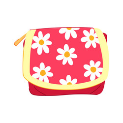 Mockup cosmetic pouch cartoon Royalty Free Vector Image