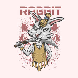 I am cute rabbit Royalty Free Vector Image - VectorStock