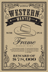 Wanted Border Western Vector Images (47)