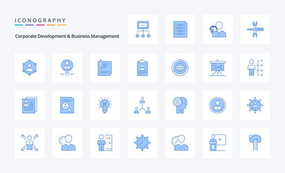 Corporate development and business management Vector Image