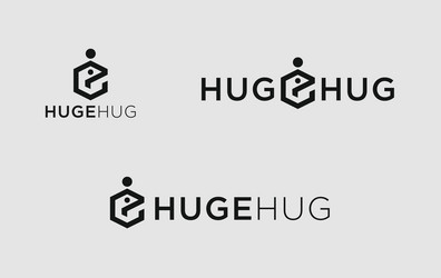 Hug mascot logo Royalty Free Vector Image - VectorStock