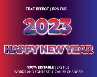 Text effect editable eps file red blue police Vector Image