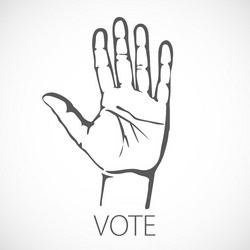 Vote Finger Symbol