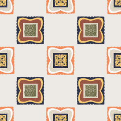 Hand drawn retro block print seamless pattern Vector Image