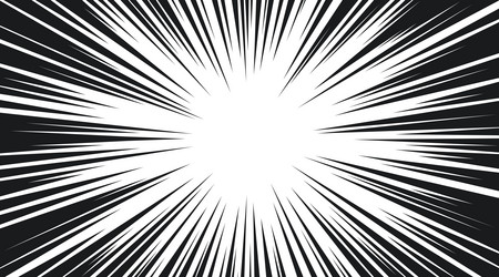 Manga speed burst frame radial anime speed lines Vector Image
