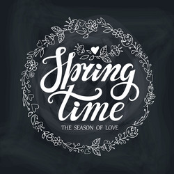 Spring floral background Royalty Free Vector Image