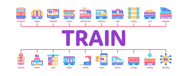 Train Infographic Vector Images (over 35,000)