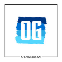 Initial letter og logo template design Royalty Free Vector