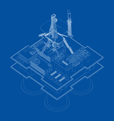 Oil Rig Blueprint Vector Images (over 180)