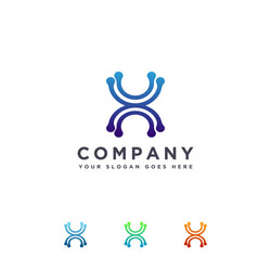 Letter x logo set Royalty Free Vector Image - VectorStock