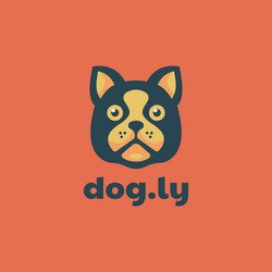 Dog box logo Royalty Free Vector Image - VectorStock