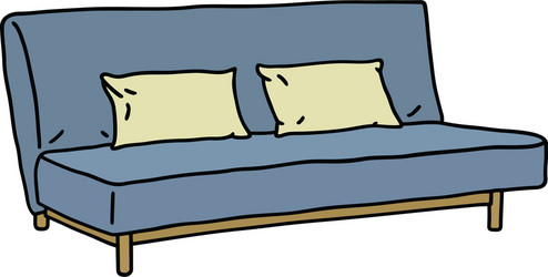 Light blue couch Royalty Free Vector Image - VectorStock