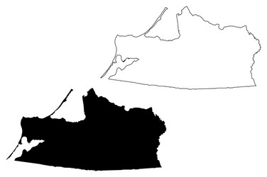 Kaliningrad oblast map Royalty Free Vector Image