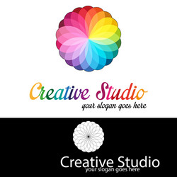 Creative studio logo Royalty Free Vector Image
