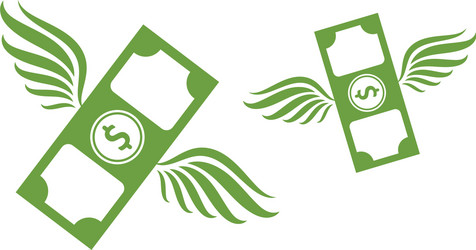 Money wings logo icon Royalty Free Vector Image