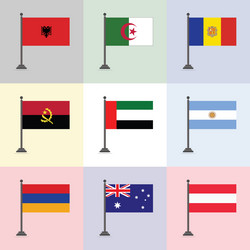 Countries flag design template Royalty Free Vector Image