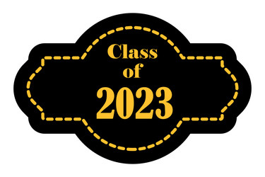 Class off 2023 education concept graduation cap Vector Image