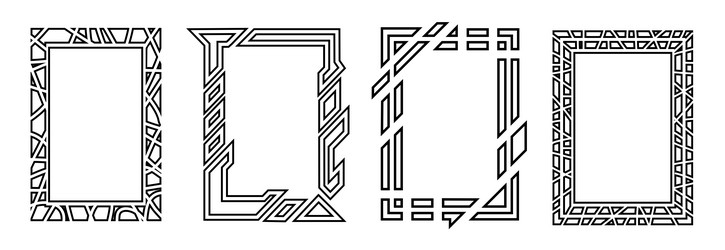 Modern frames set Royalty Free Vector Image - VectorStock