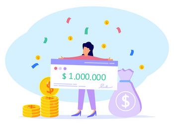 Graphic cartoon character check 1000000 Royalty Free Vector