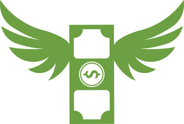 Money wings logo icon Royalty Free Vector Image