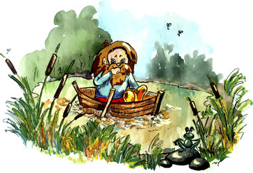 Scared hobbit Royalty Free Vector Image - VectorStock