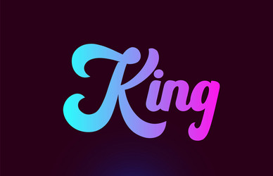 King Word Typography Vector Images (over 370)